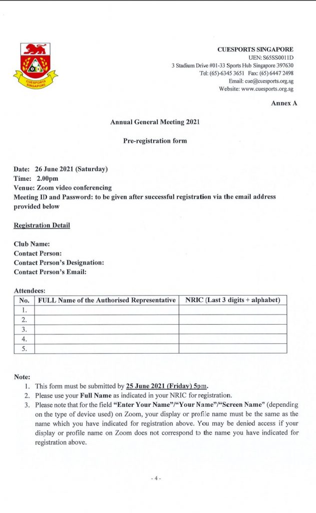 AGM Notice 2021 – Cuesports Singapore
