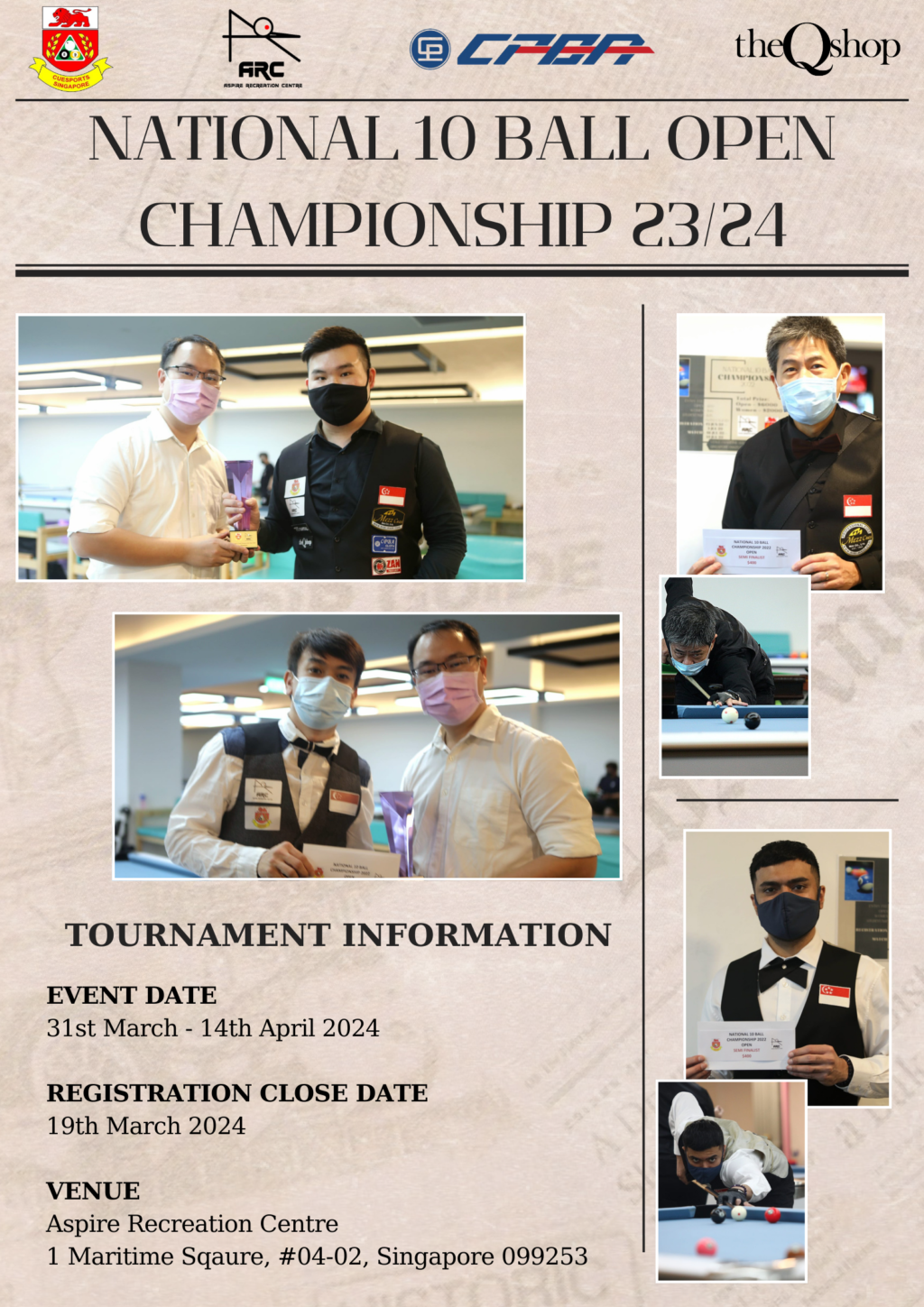 National 10 Ball Open Championship 23/24 – Cuesports Singapore